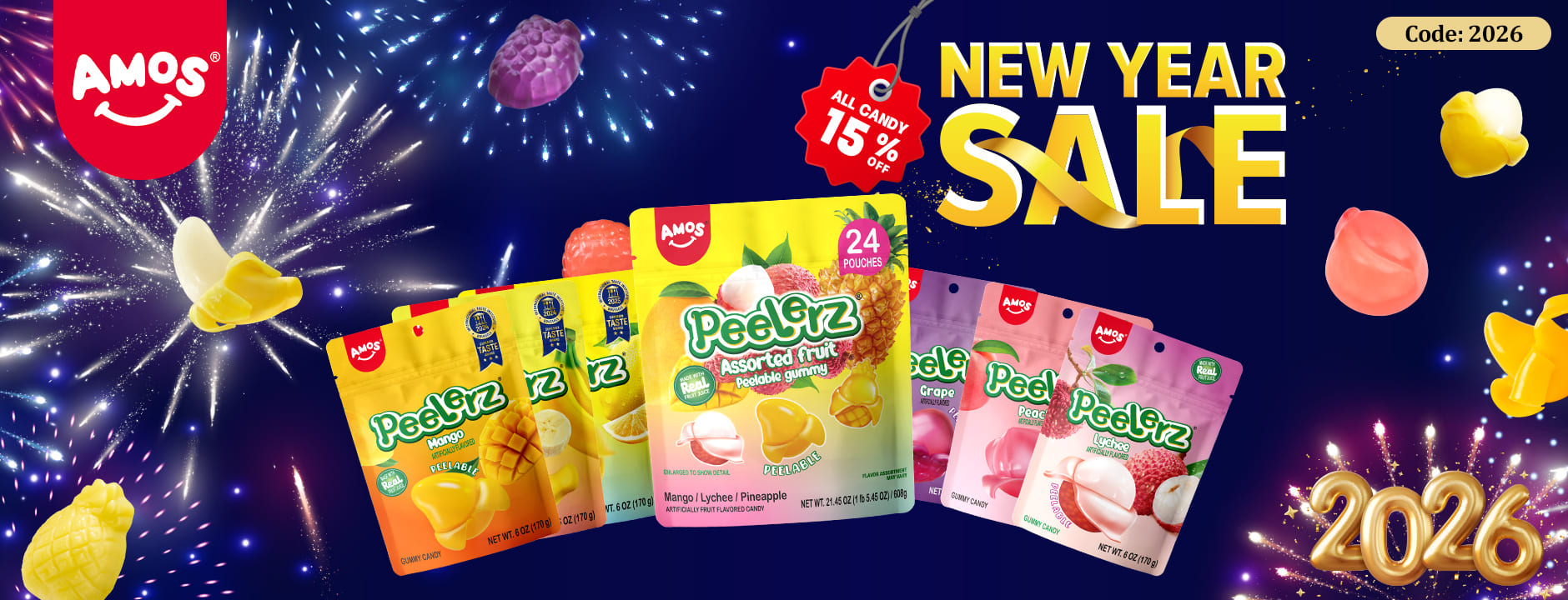 Peelerz - Naturally Fruit Flavor Collection – Amos Sweets