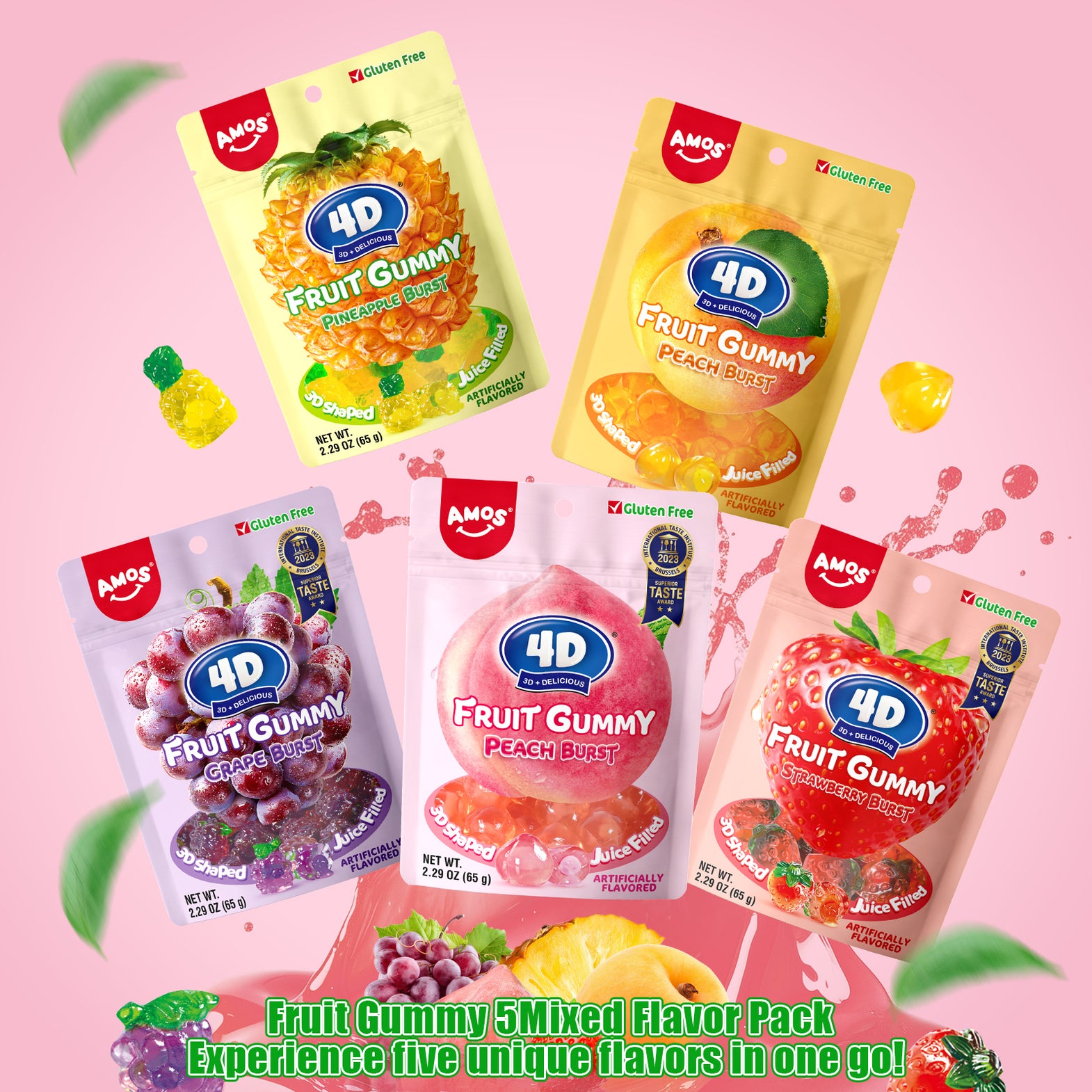 Amos 4D Fruit Gummy Burst – Amos Sweets