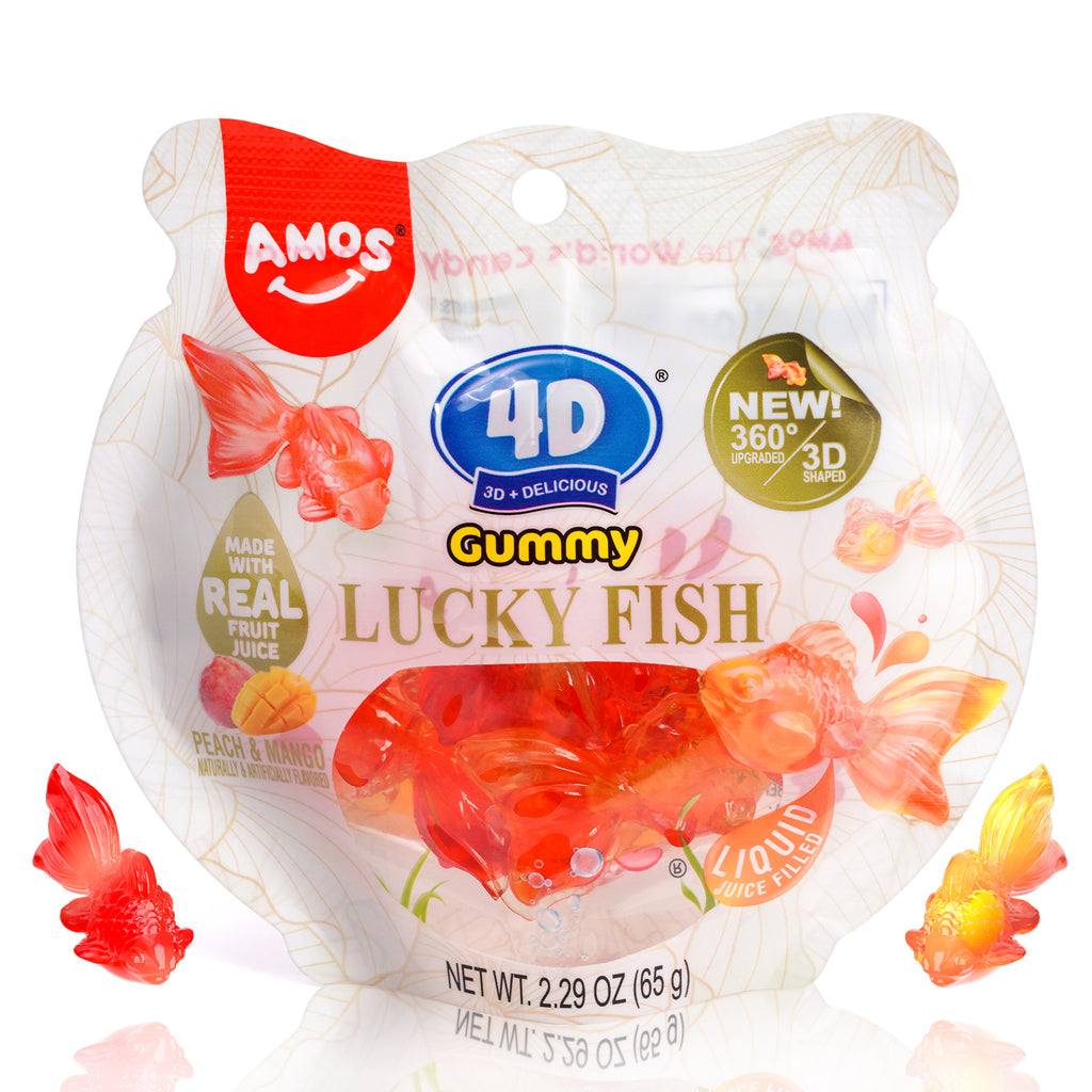 4D Lucky Fish Gummy - 65g/bag - Back in April – Amos Sweets